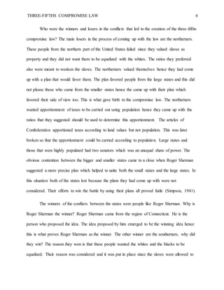 The three fifths 362203 | DOCX