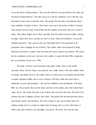 The three fifths 362203 | DOCX