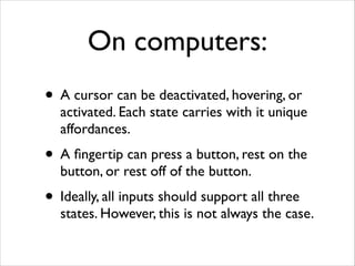 The three state model for input | PDF
