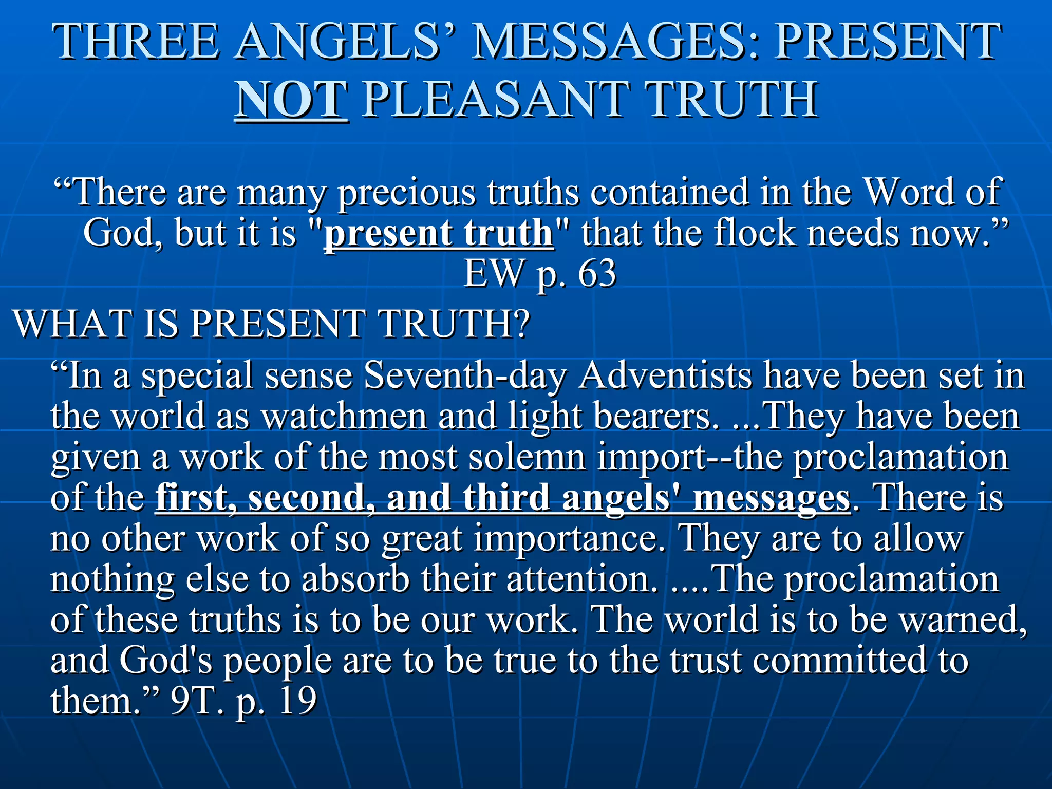 The Three Angels Message | PPT