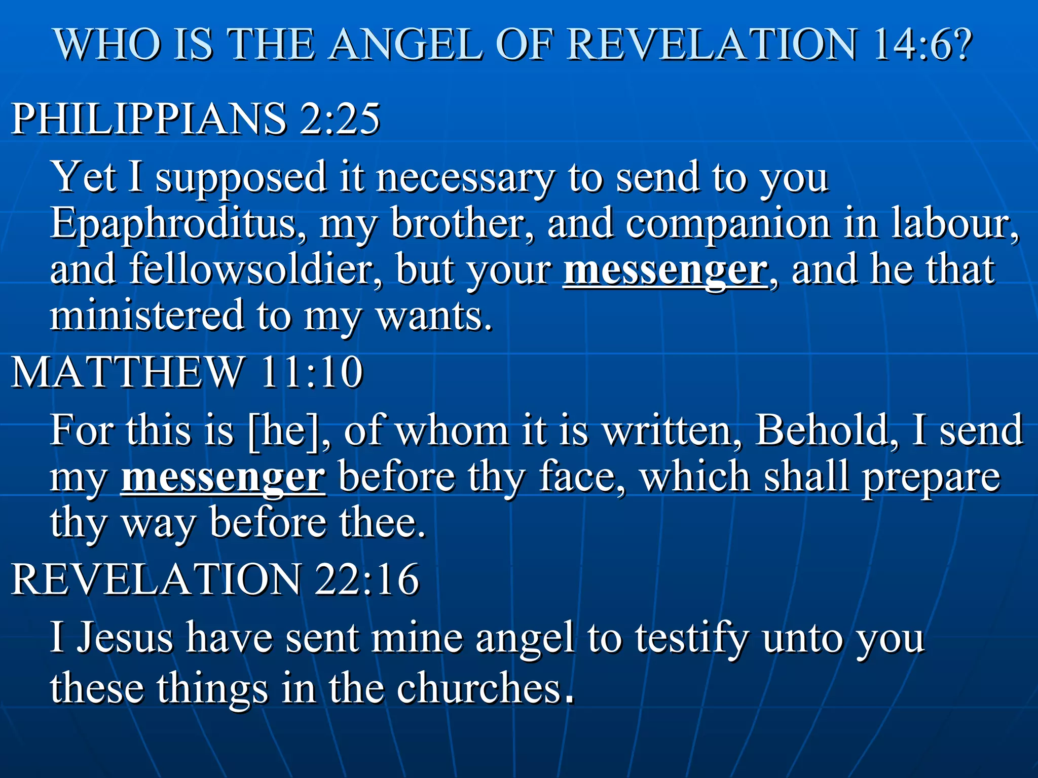 The Three Angels Message | PPT
