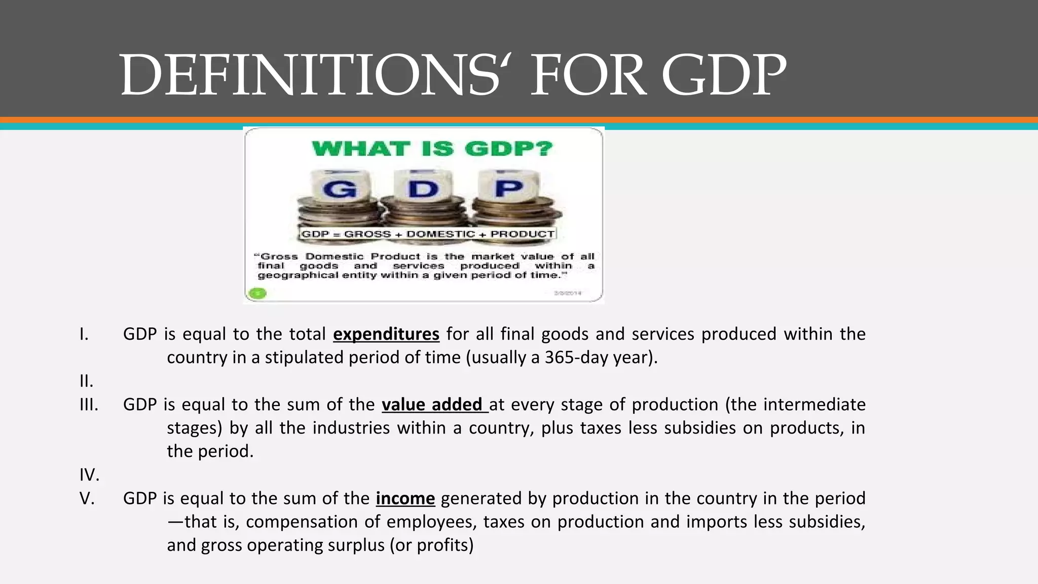 The three approaches to measuring gdp | ODP