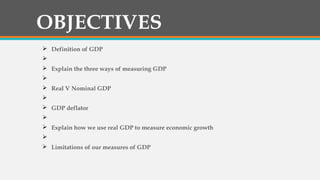 The three approaches to measuring gdp | ODP