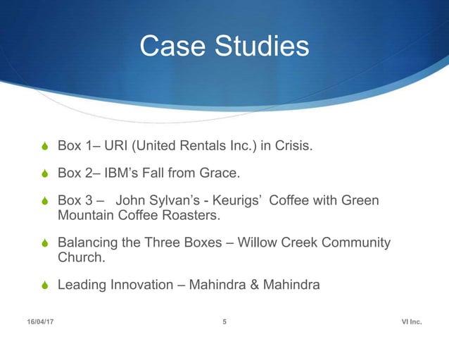 The three box solution | PPTX