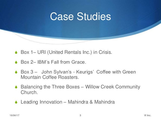 The three box solution