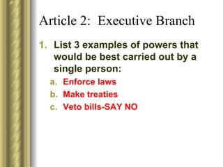 The three branches | PPT | Law