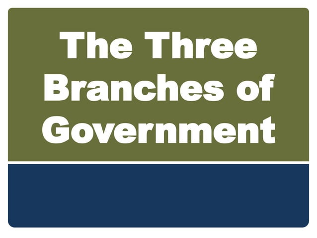 The_Three_Branches_of_Government powerpoint | PPTX