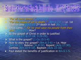 The three degree of salvation | PPT