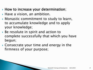 The three dimensions of success (success in 3 ds) | PPTX