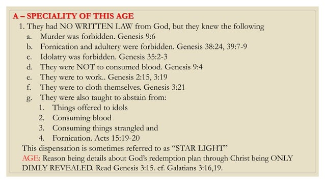 THE THREE DISPENSATIONS.pptx | Christianity | Religion & Spirituality
