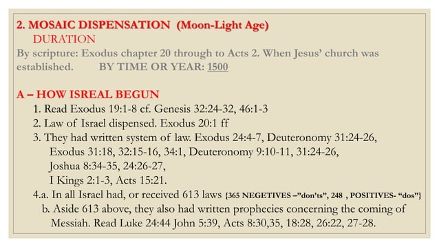 THE THREE DISPENSATIONS.pptx | Christianity | Religion & Spirituality
