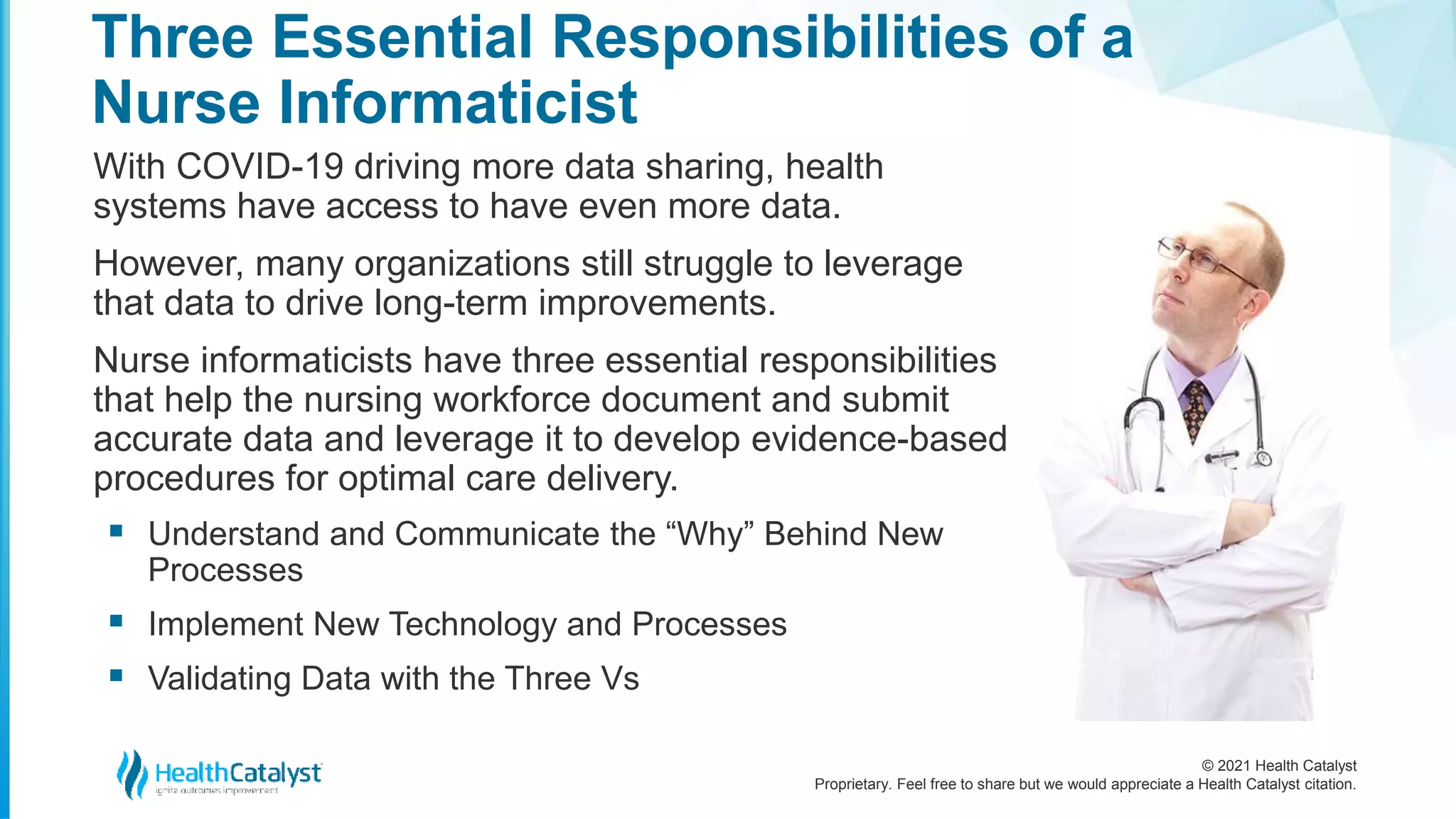 The Three Essential Responsibilities of a Nurse Informaticist | PPTX ...