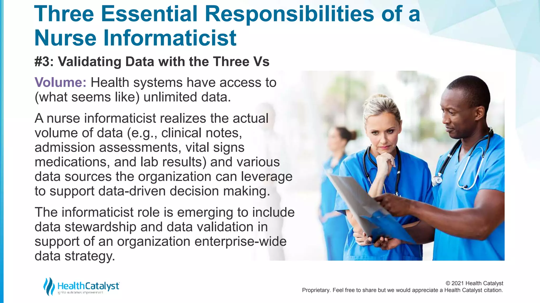 The Three Essential Responsibilities of a Nurse Informaticist | PPTX ...