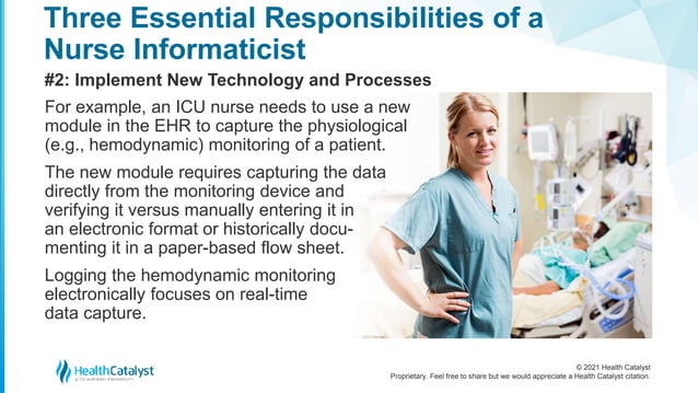 The Three Essential Responsibilities of a Nurse Informaticist