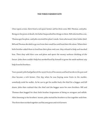 The three farmer | PDF