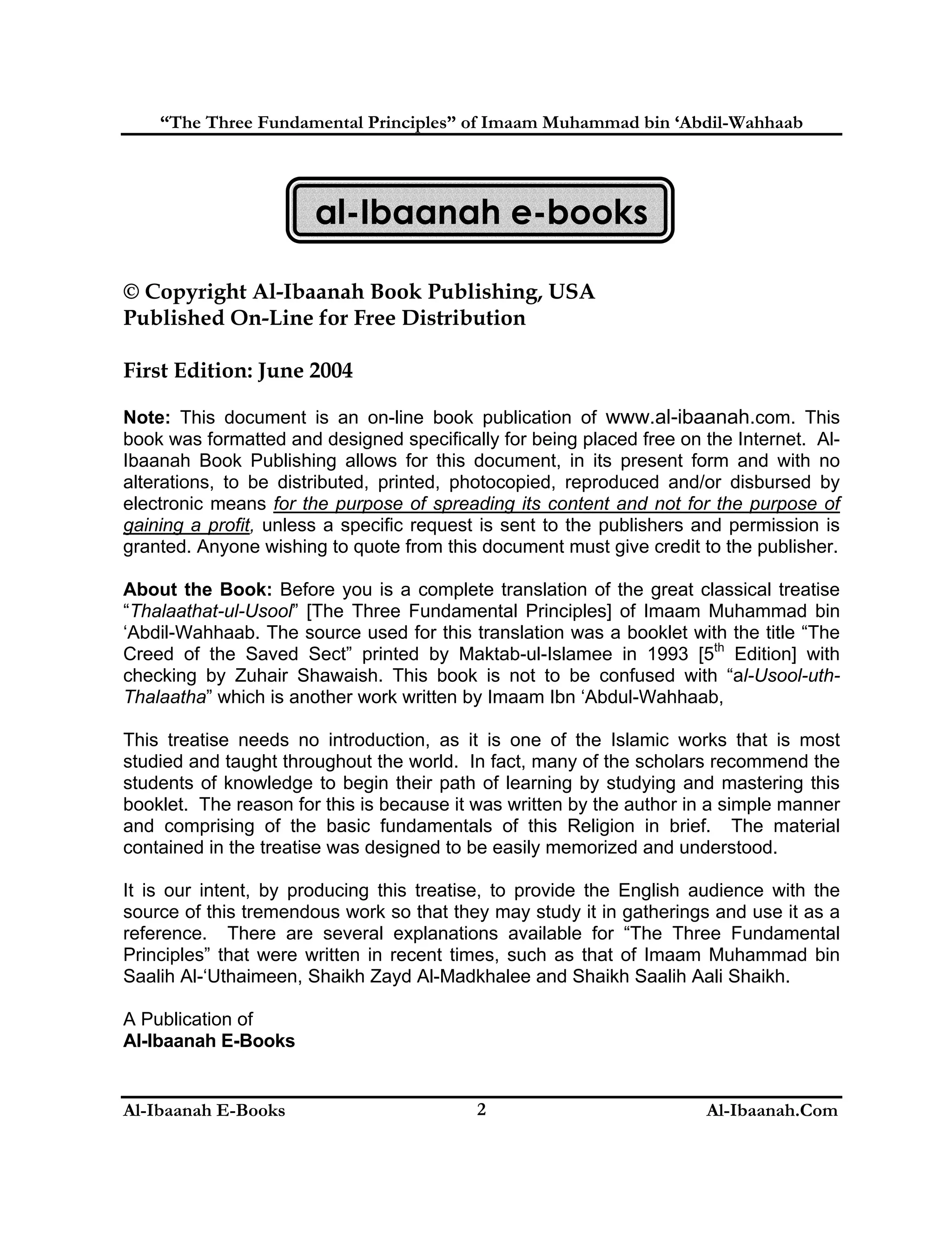 The three fundamental principles | PDF