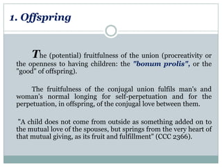 THE THREE OF GOODS OF MARRIAGE | PPTX