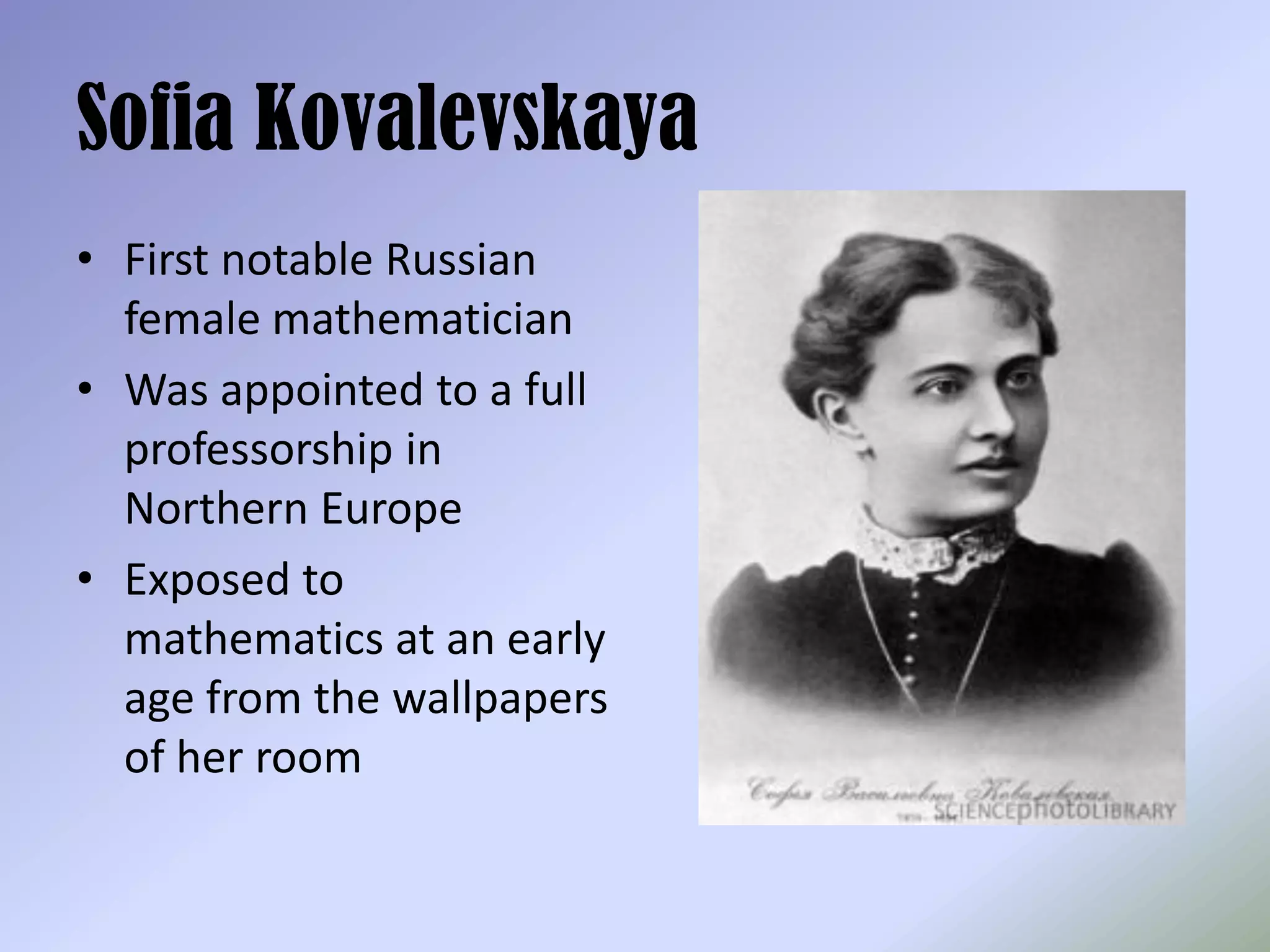 The Three Greatest Women Mathematicians | PDF