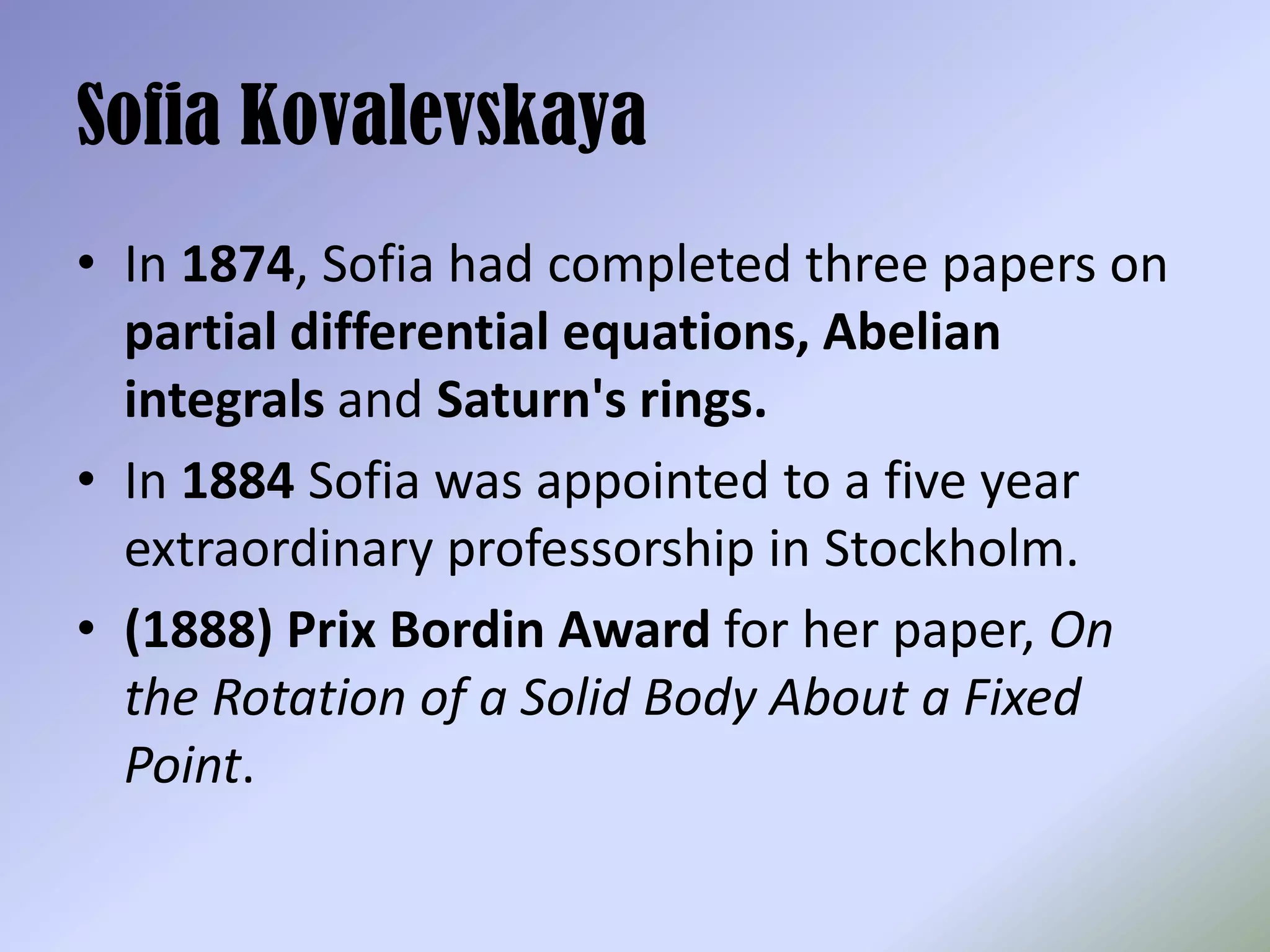 The Three Greatest Women Mathematicians | PDF