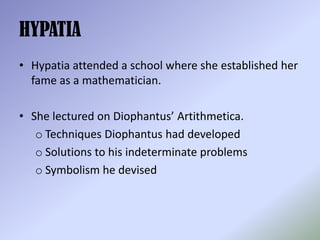 The Three Greatest Women Mathematicians | PDF