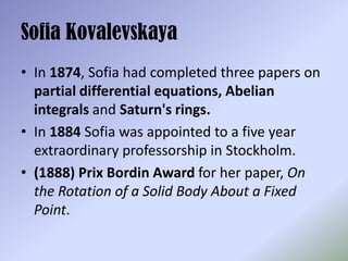 The Three Greatest Women Mathematicians | PDF