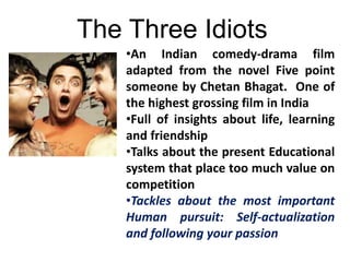 The three idiots by reviewed by jmmp | PPTX