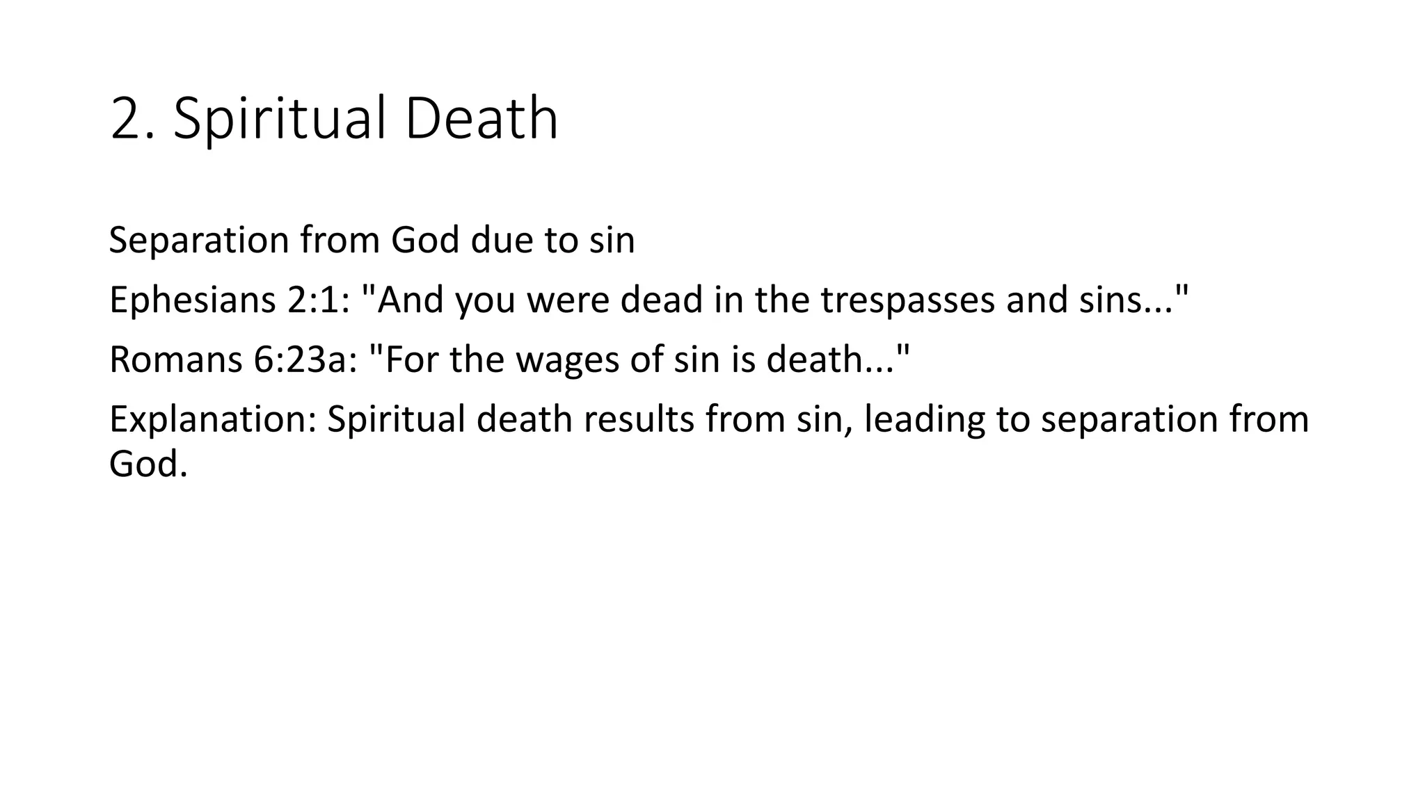 The Three Kinds of Death that you should know | PPTX