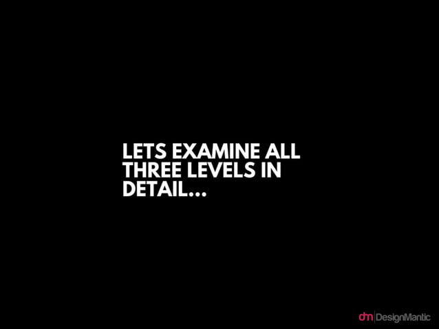 The Three Levels of Design | PPTX