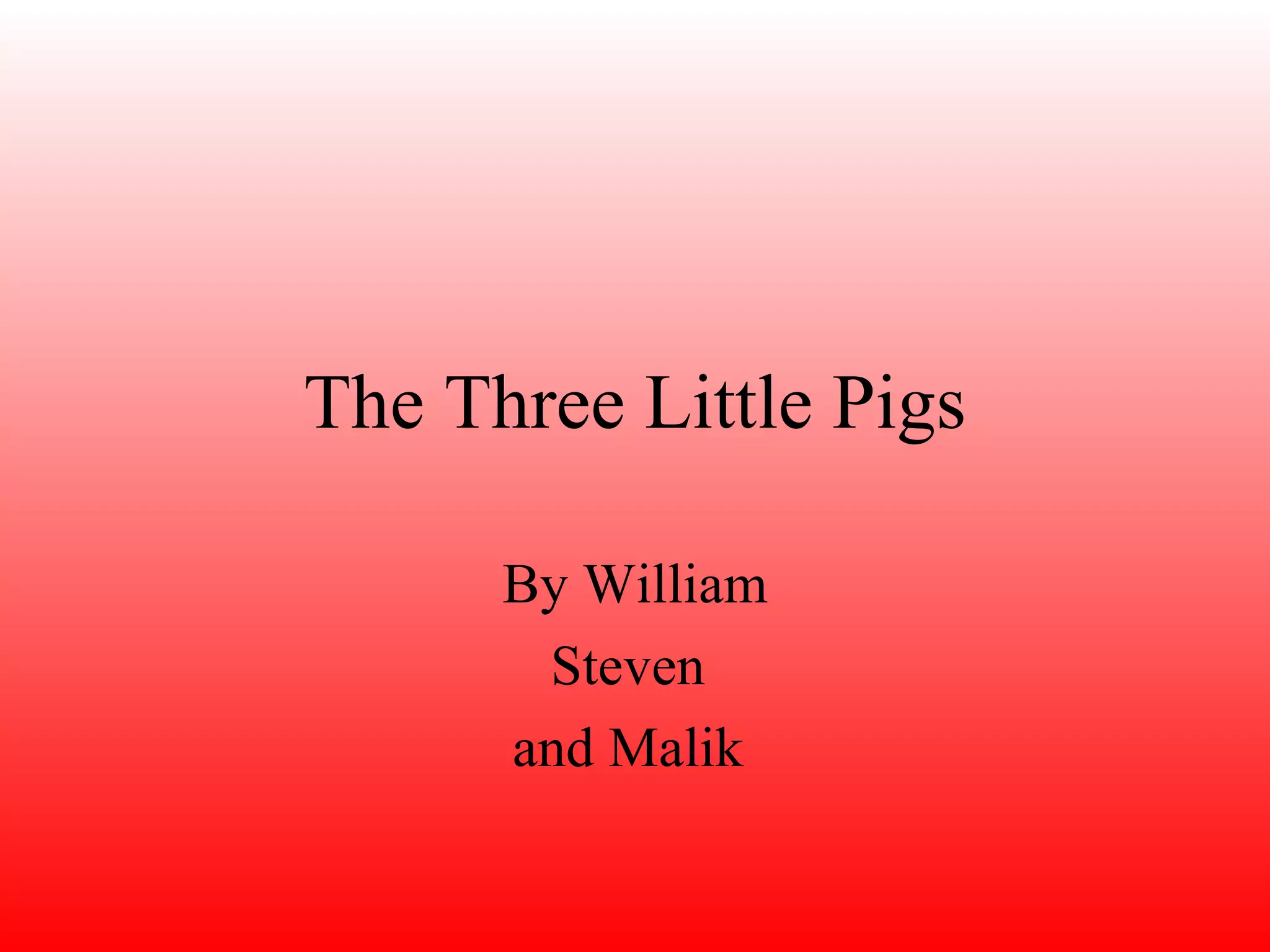 The three little pigs | PPT