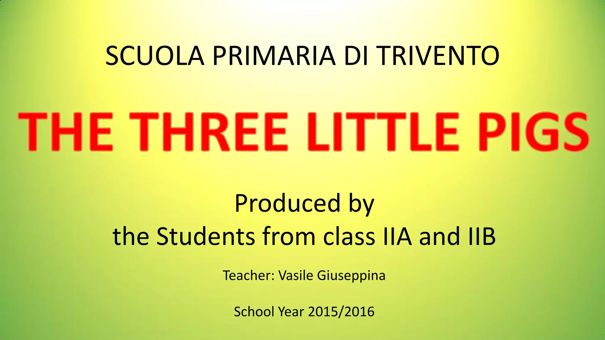 The three little pigs | PPT