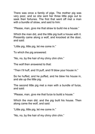 The three little pigs text | PDF | Birds | Pets