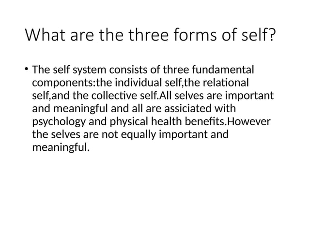 THE THREE MAIN PARTS OF THE SELF-WPS Office.pptx