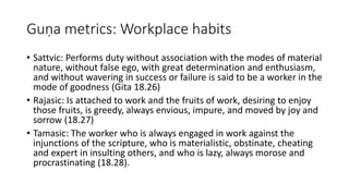 The three modes of material nature (tri-guṇa) as public policy | PPTX