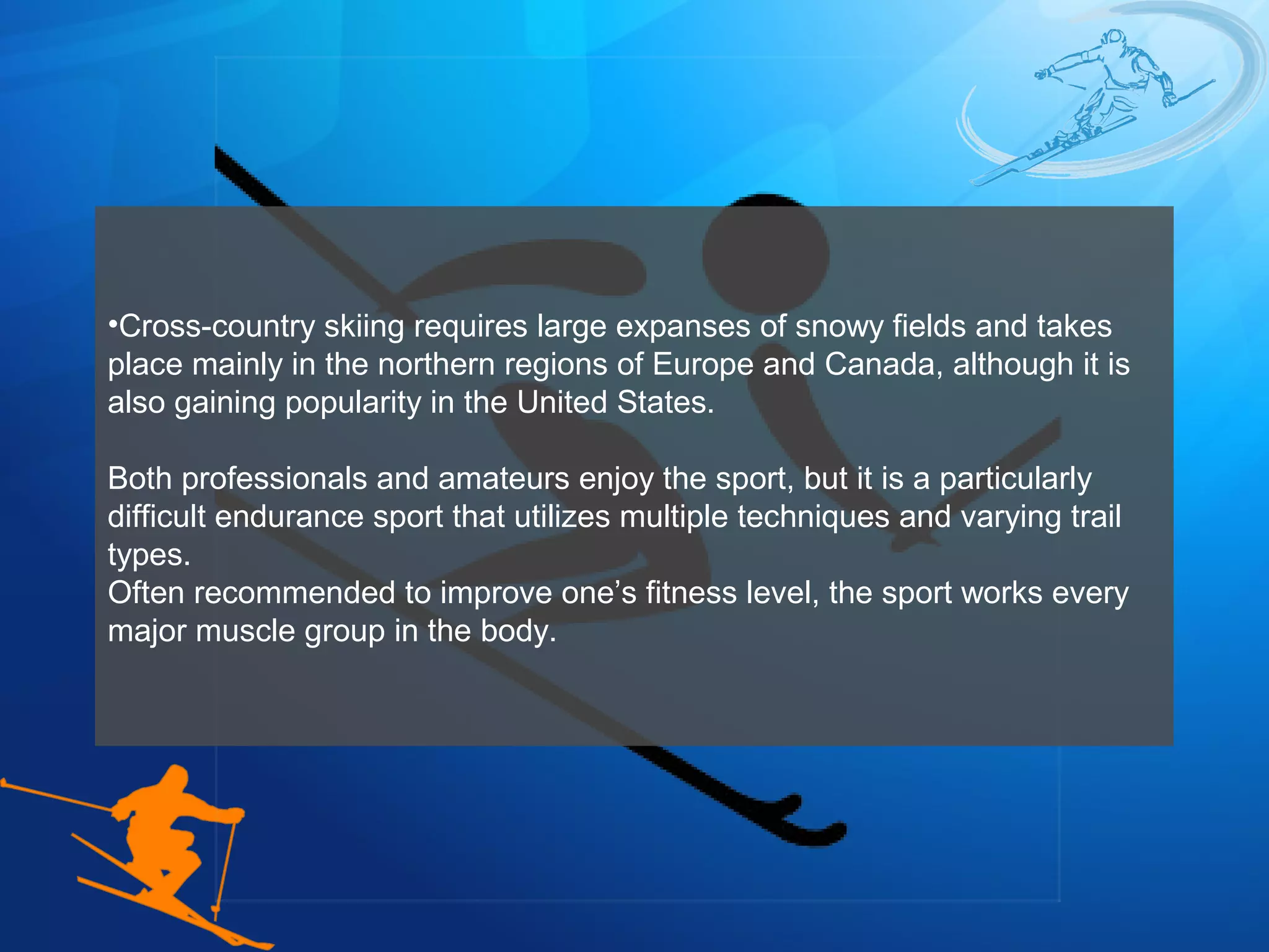 The three most popular types of skiing | PPT