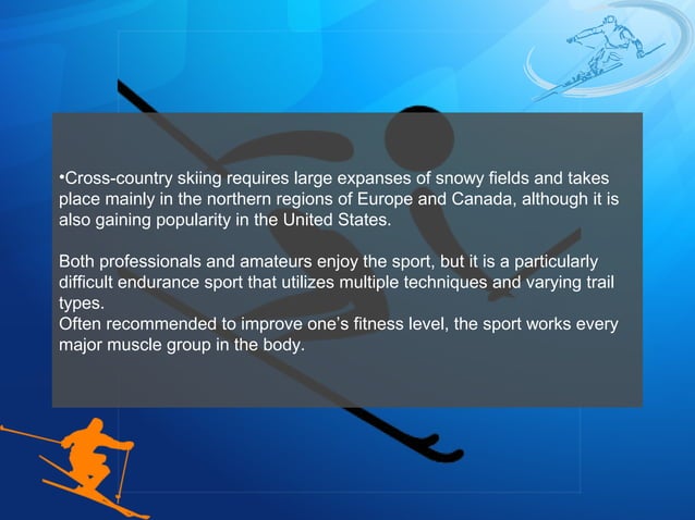 The three most popular types of skiing | PPT