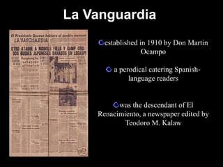 TVT (Taliba, La Vanguardia and The Tribune) - Japanese Interregnum ...