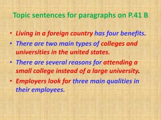 The three parts of a paragraph | PPTX