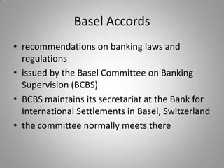 The Three Pillars of the Basel II Accord | PPTX