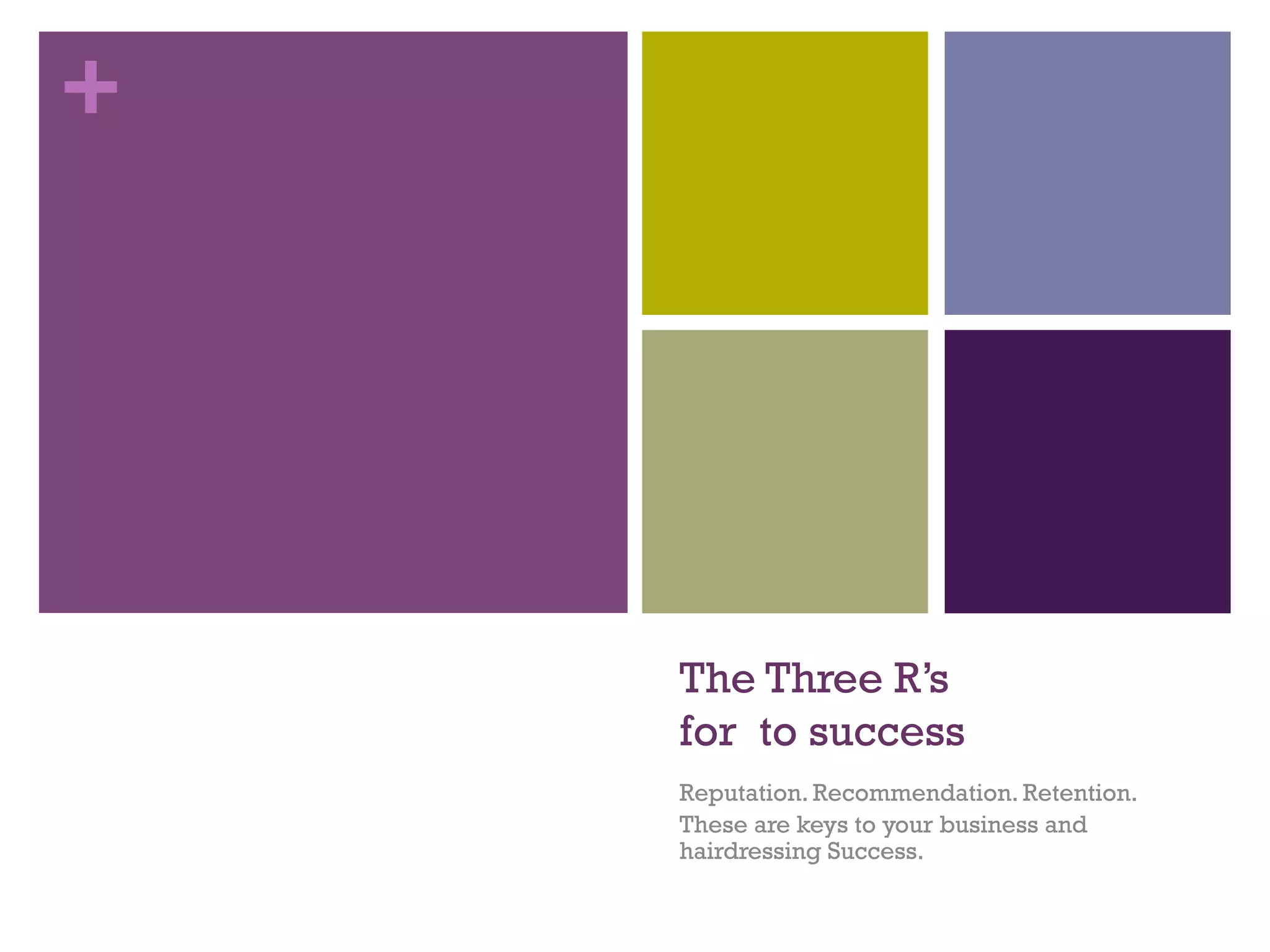The three rs for success | PPT