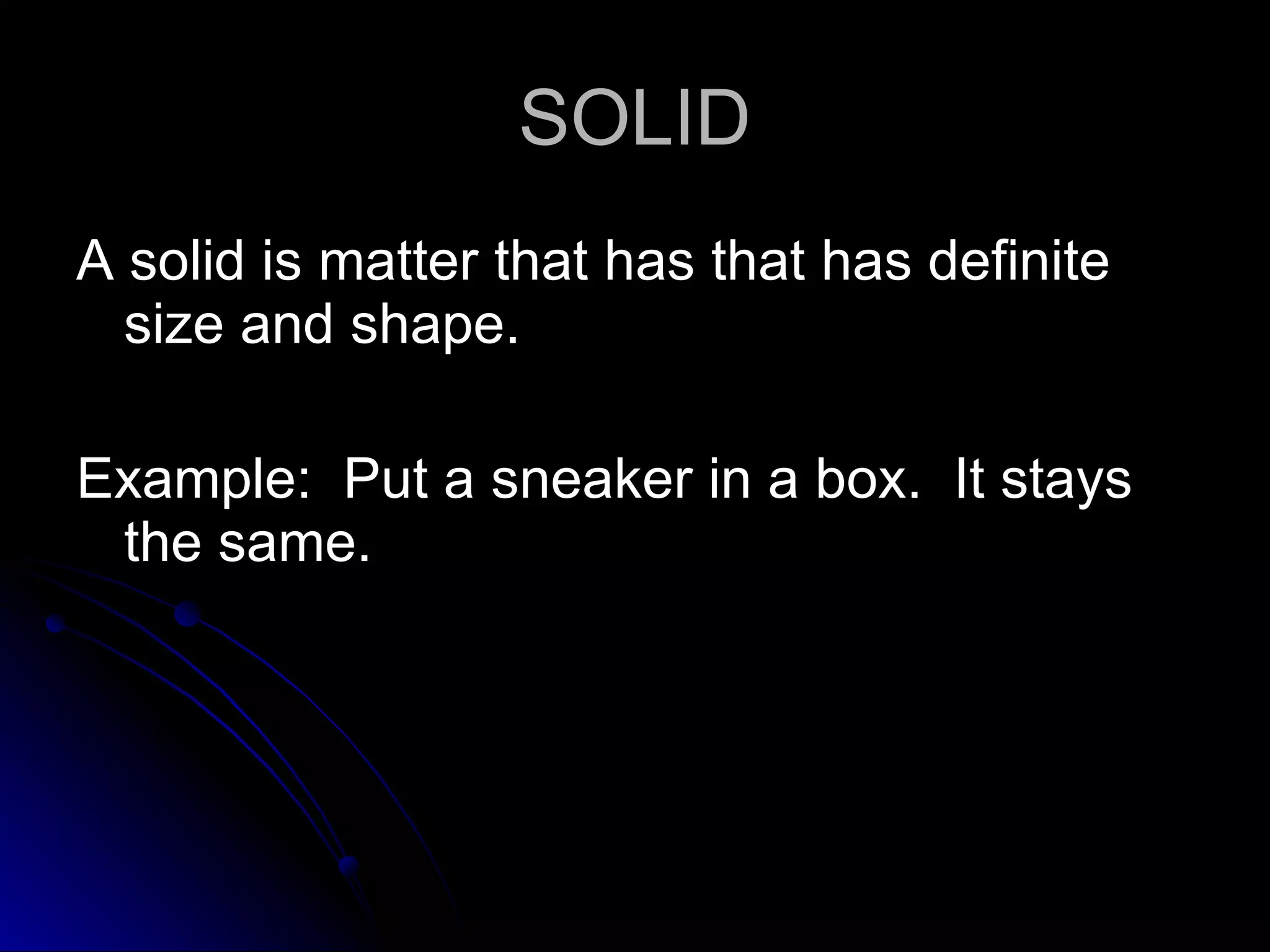 THE THREE STATES OF MATTER | PPT