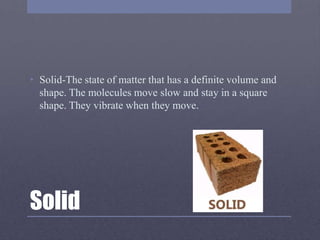 The three states of matter | PPTX | Chemistry | Science