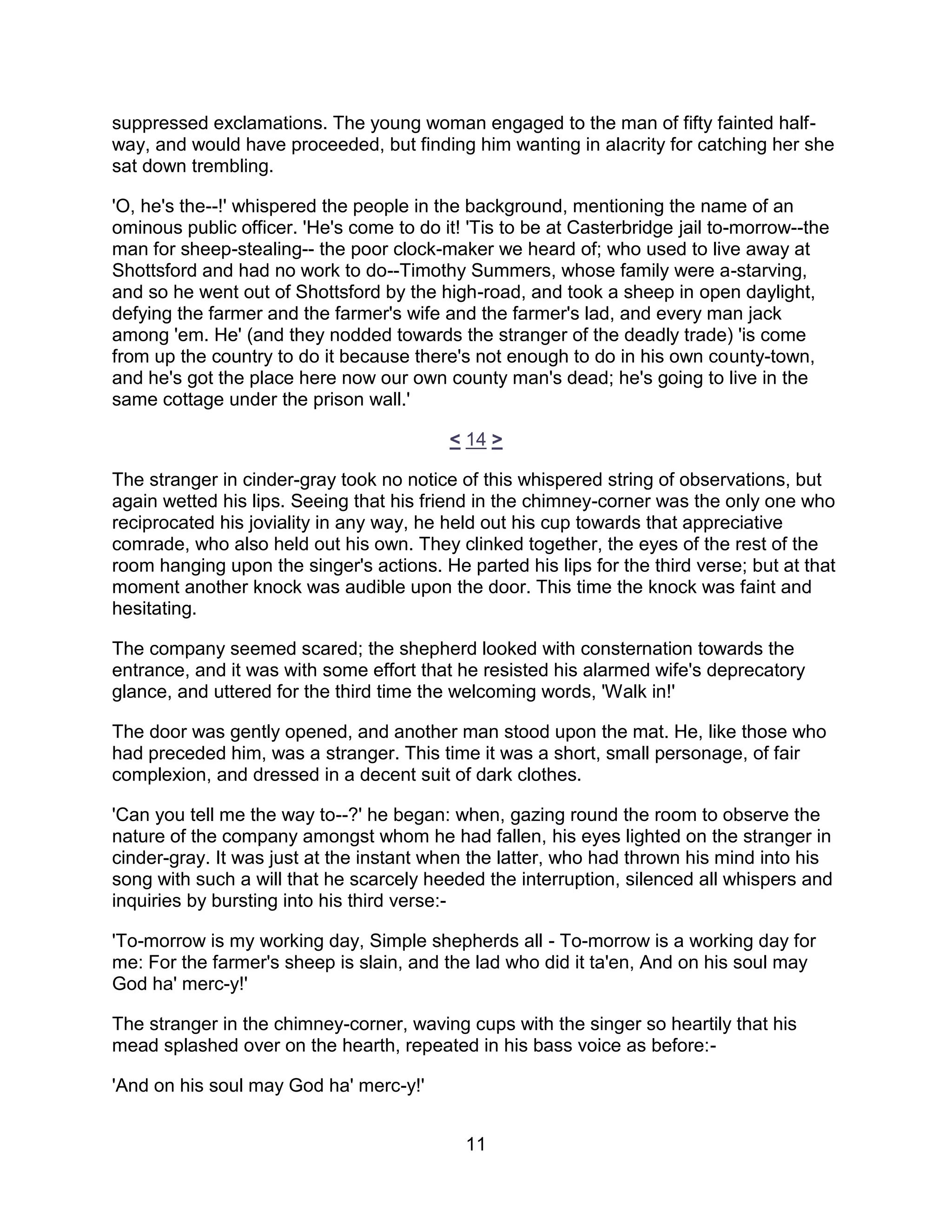 The Three Strangers by Thomas Hardy | PDF