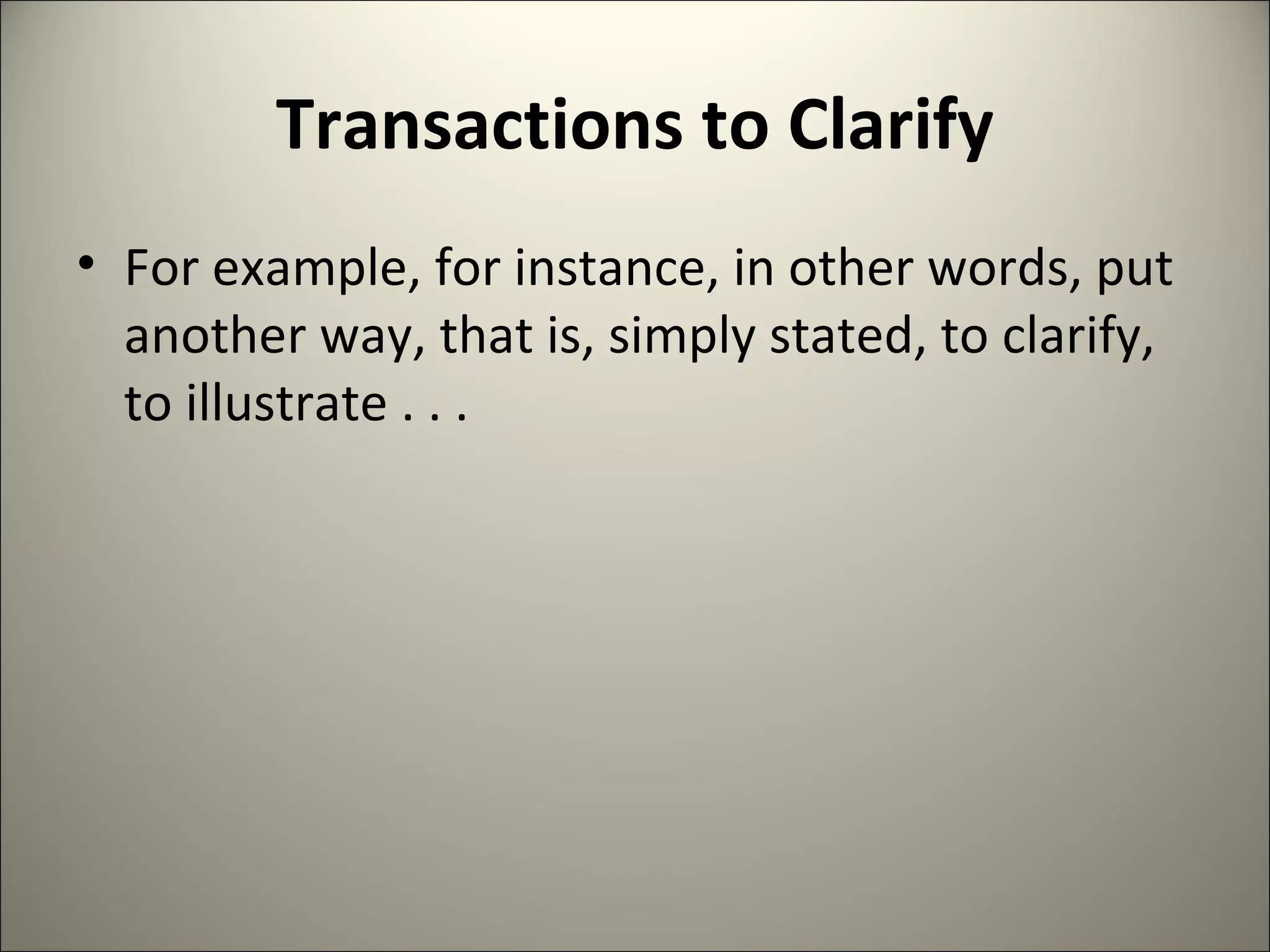 The Three Transition Types | PPT