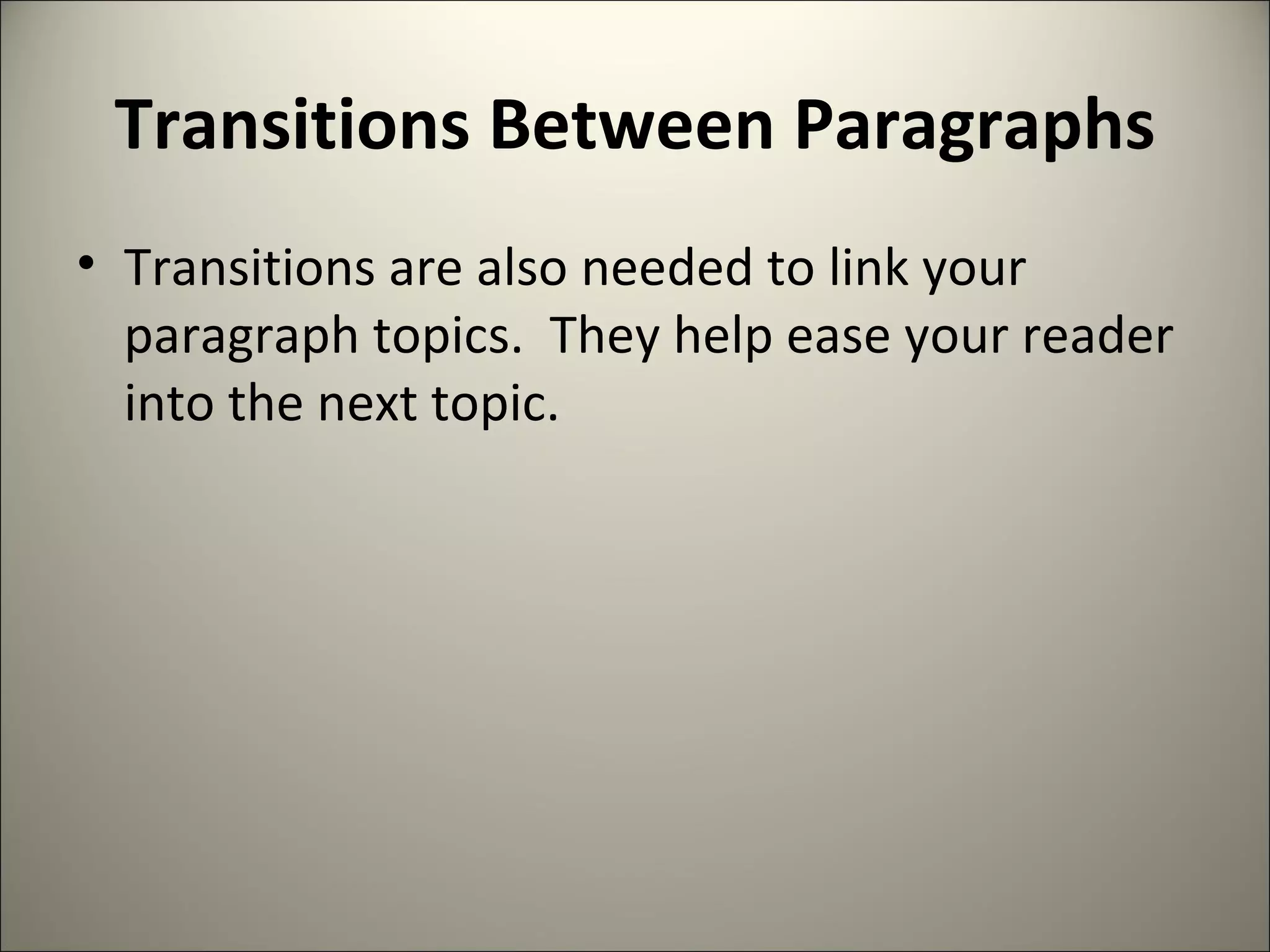 The Three Transition Types | PPT