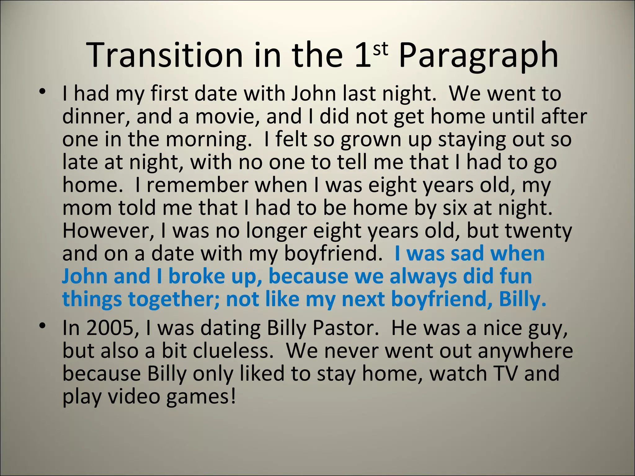 The Three Transition Types | PPT