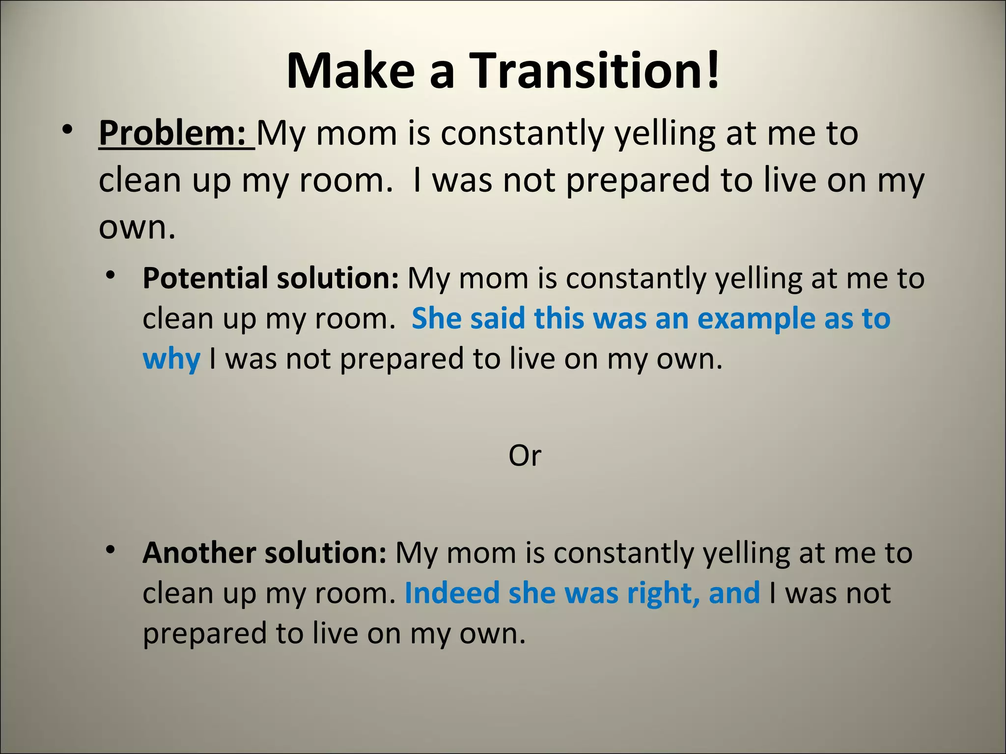 The Three Transition Types | PPT
