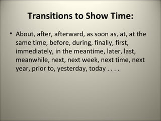 The Three Transition Types | PPT