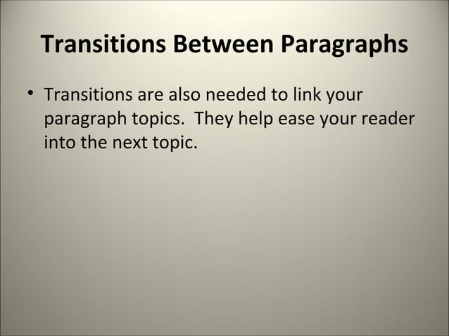 The Three Transition Types | PPT