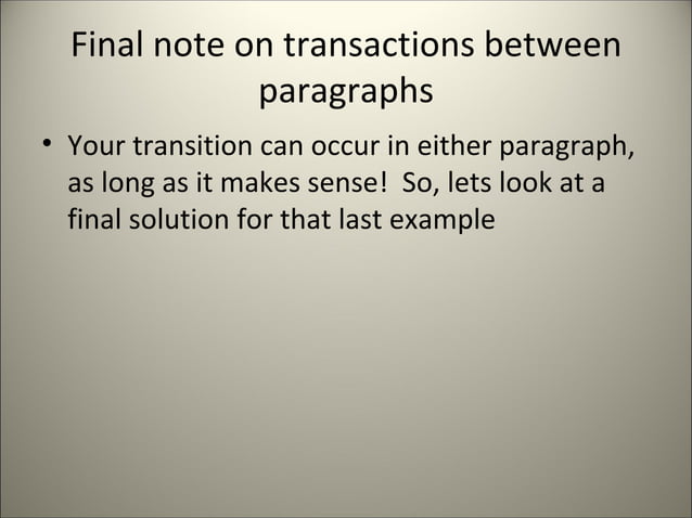 The Three Transition Types | PPT