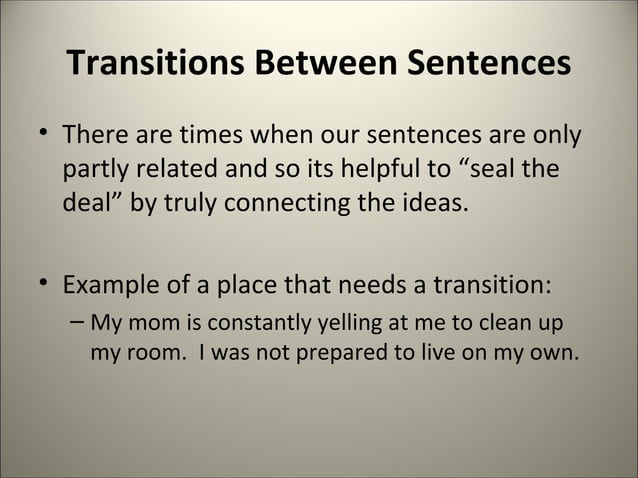 The Three Transition Types | PPT